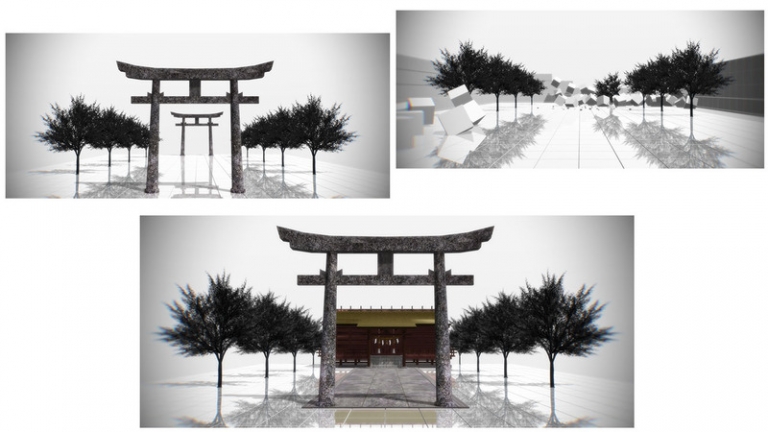 MMD场景下载 Tree stage set-MMD资源库