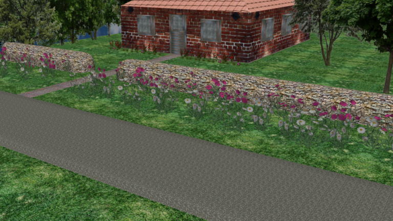 MMD场景下载 Road in Forest Stage-MMD资源库