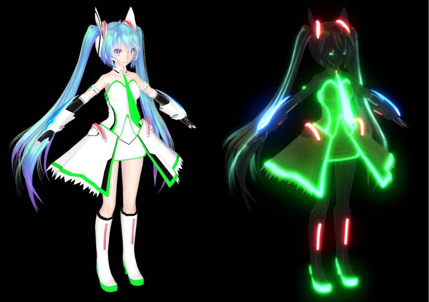 MMD模型下载 TDA Miku Light模型下载-MMD资源库