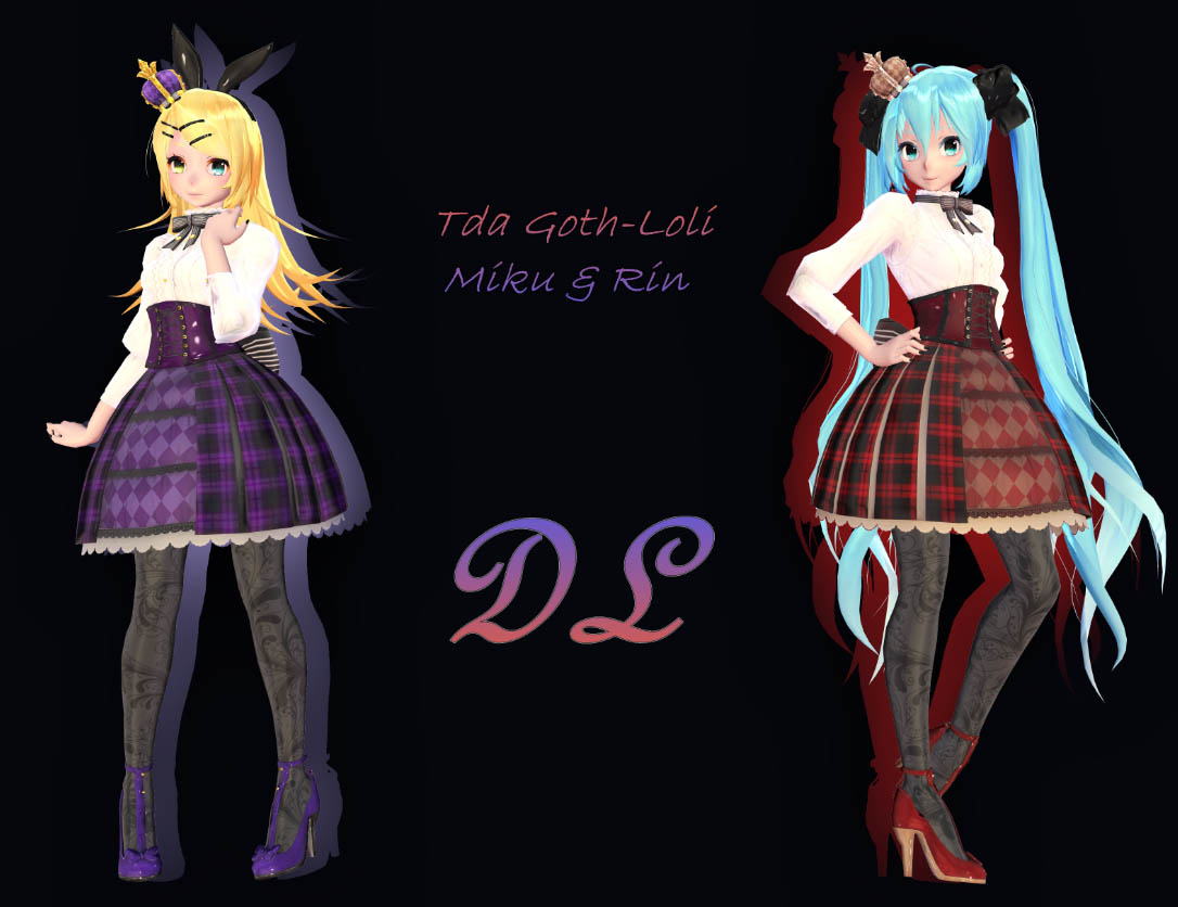 MMD模型下载 Tda Goth-Loli模型下载