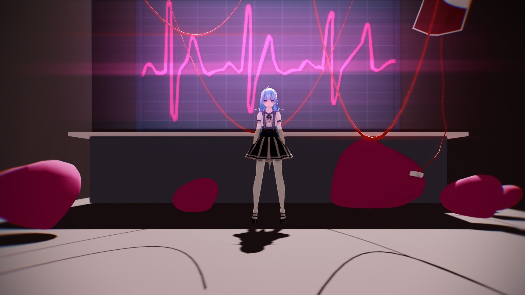 MMD场景Heart stage场景下载